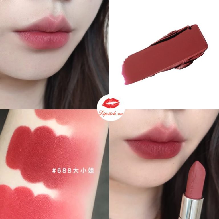 Son MAC 688 Go Retro Màu Nâu Hồng Đào - MACXIMAL Silky Matte Mới